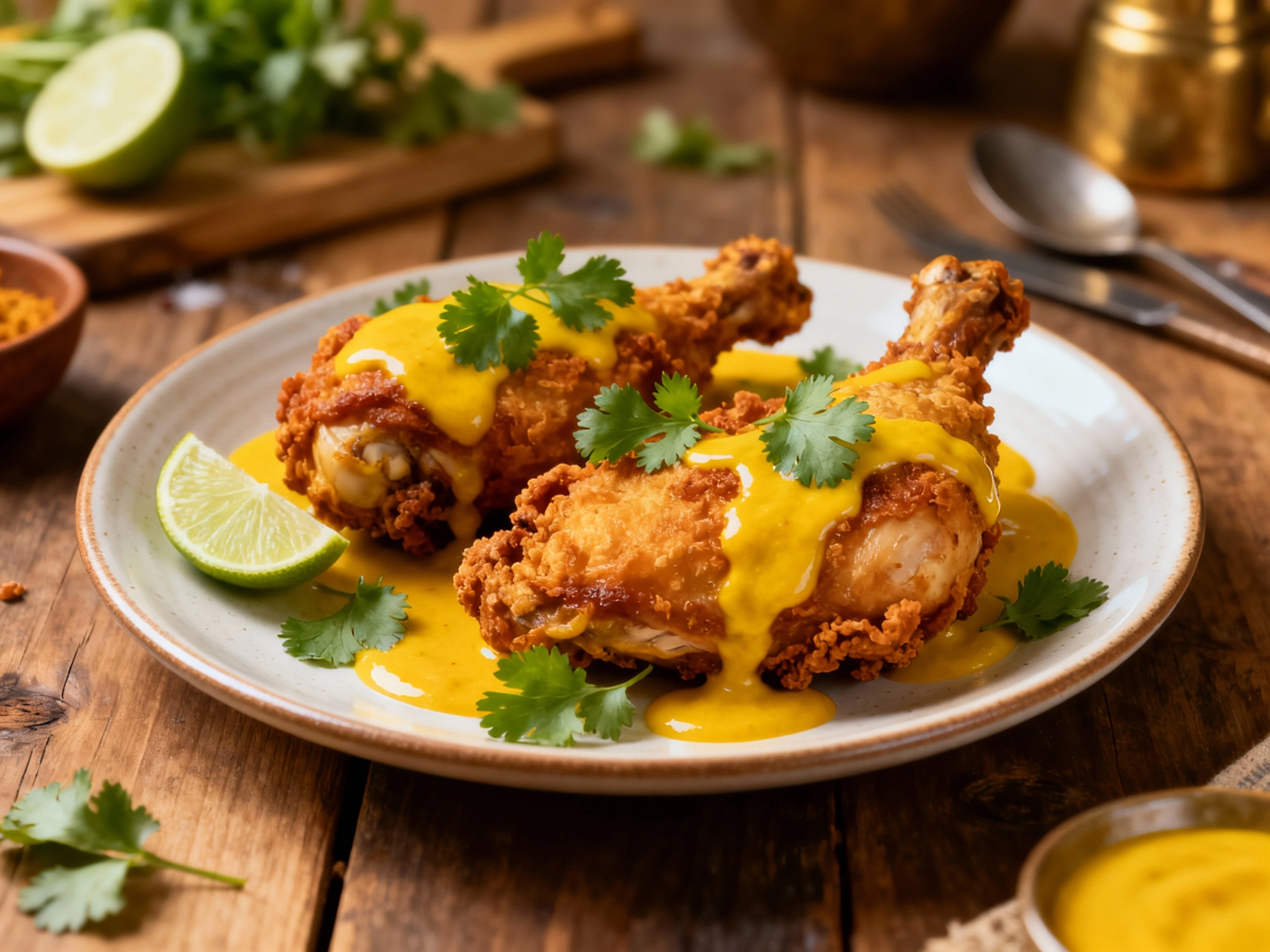 Peruvian Aji Amarillo Fried Chicken recipe | Recipe Deck
